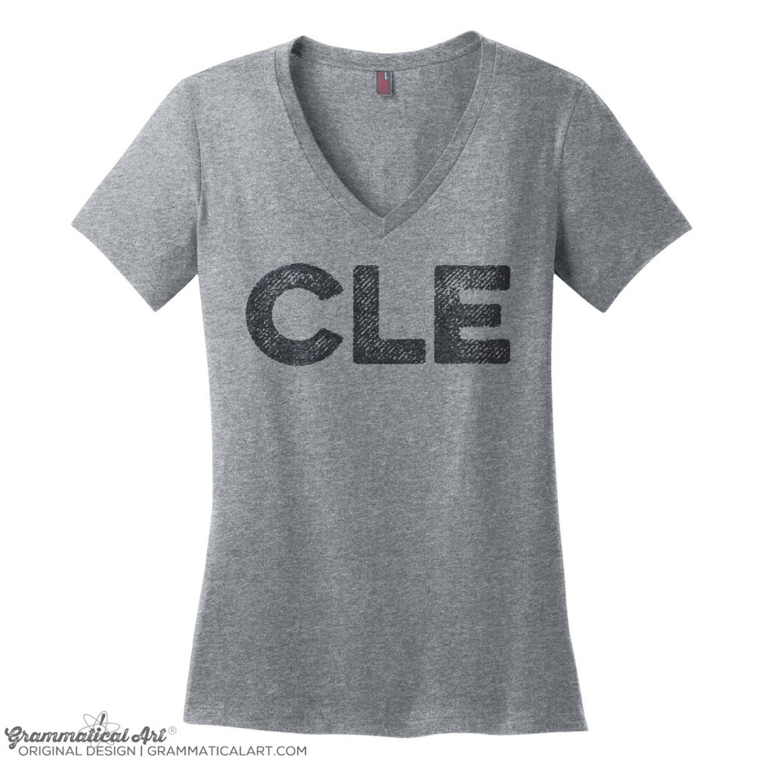 V Neck T Shirt CLE Shirt Cleveland Tshirt Cleveland T-shirt Cleveland ...