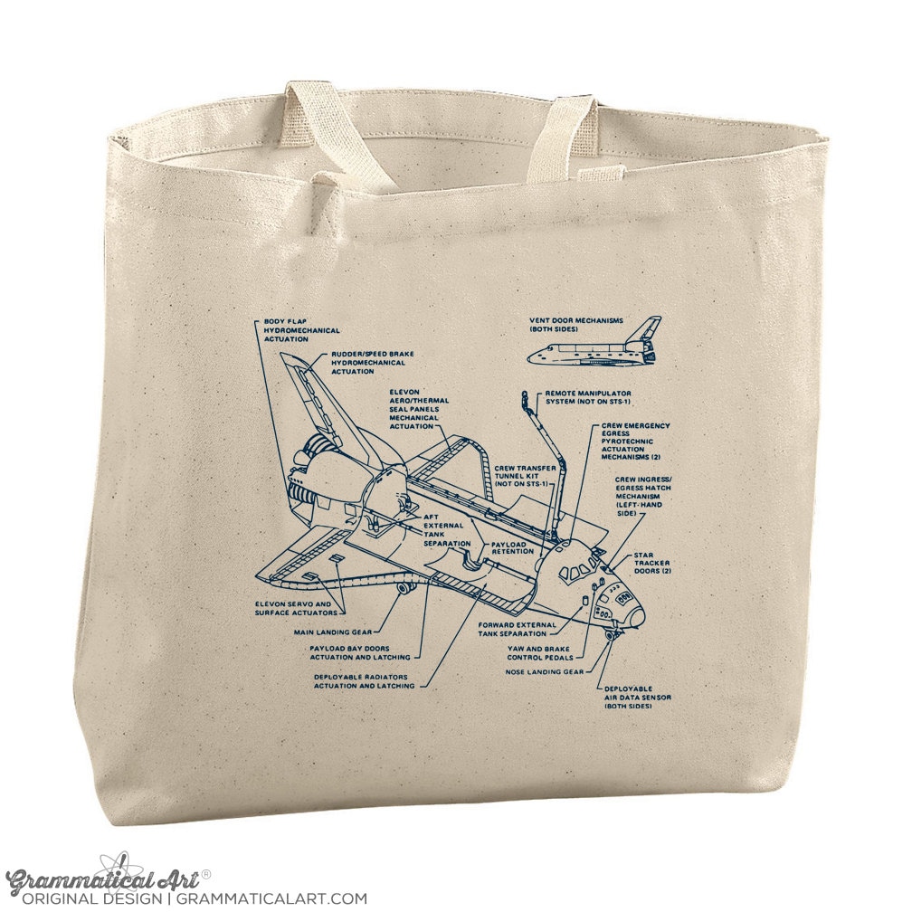 Space Tote Bag Space Shuttle Tote Bag Science Tote Bags for Teachers ...