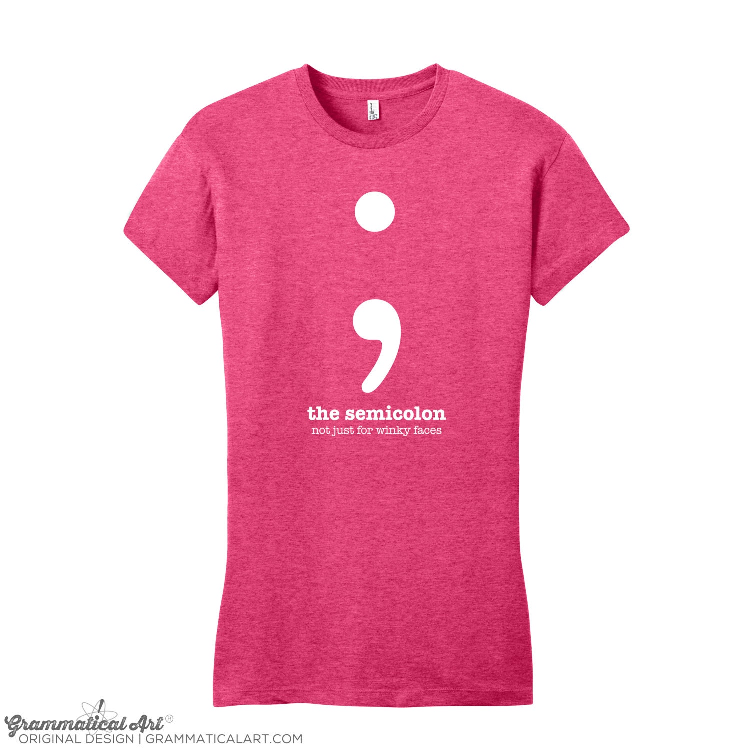 Semicolon Punctuation Shirt English Teacher Ladies Grammar - Etsy