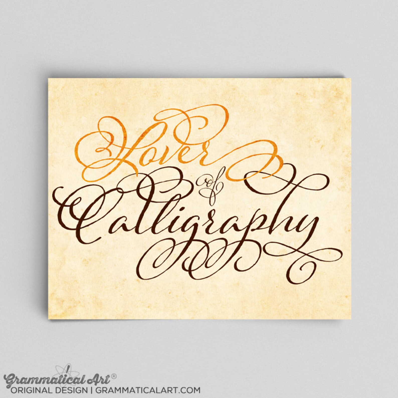 Typography Print Calligraphy Poster Typographic Print | Etsy