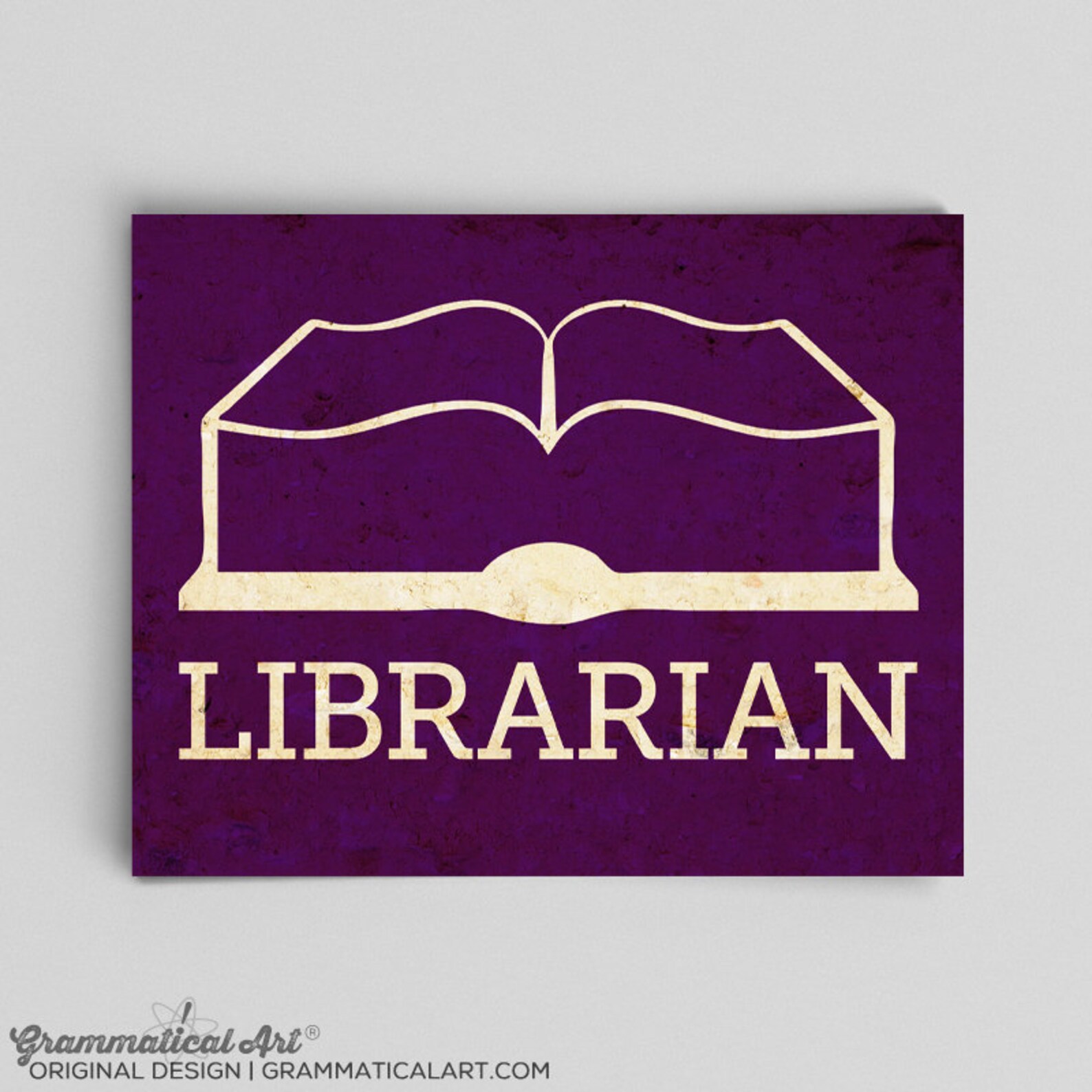 Librarian Print English Poster Library Science Print Gift Teacher Gifts ...