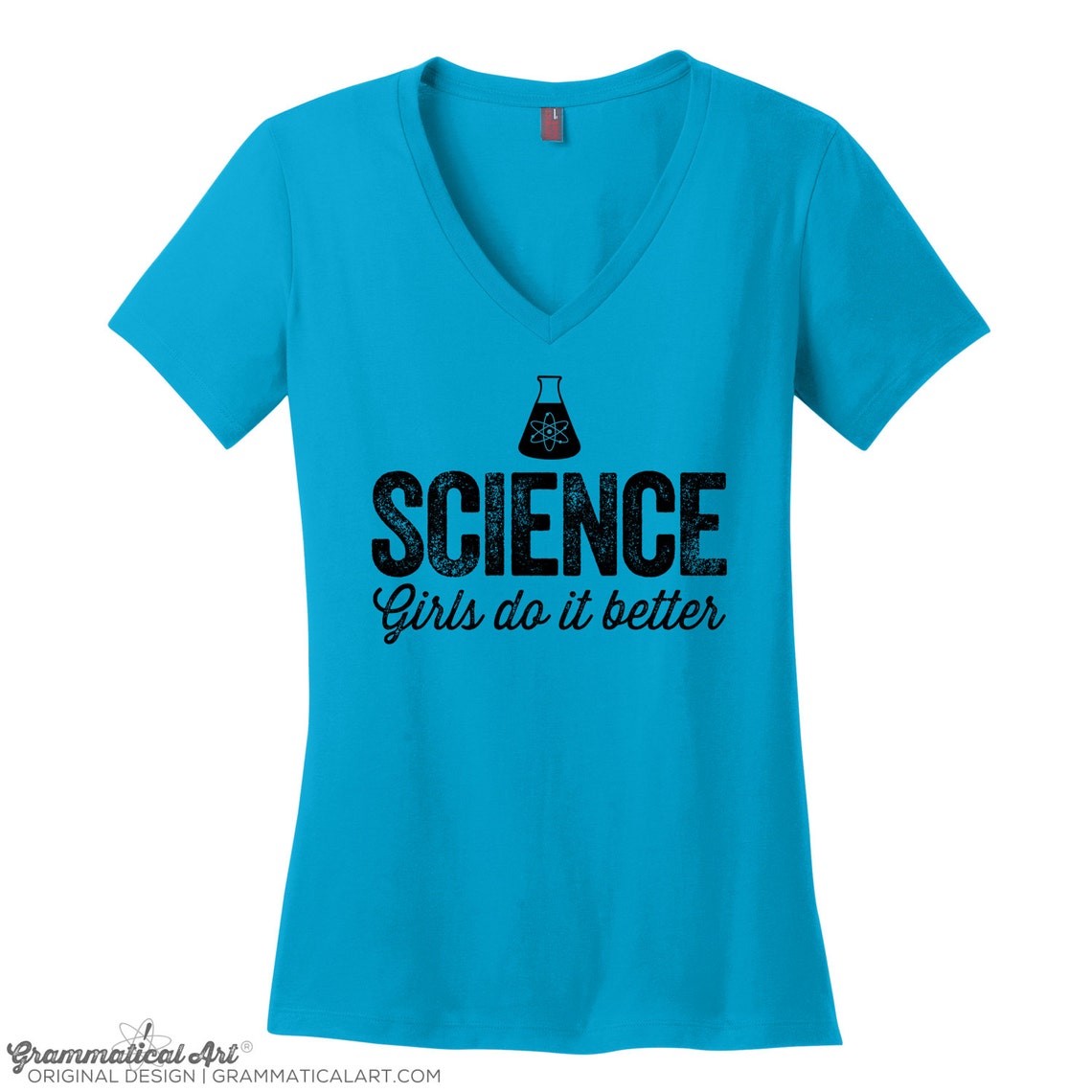 Science Girls Do It Better Tee Science Shirts for Women V Neck Tshirts ...