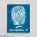 Forensic Science Poster Fingerprint Analysis Science Print Typographic ...