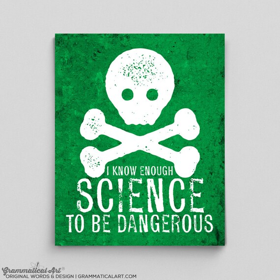 I Know Enough Science to Be Dangerous Science Gift Scientist - Etsy
