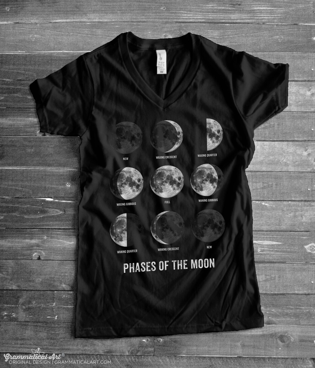 Moon Phase Shirt Moon Shirt Moon Tshirt Lunar Phases Womens Science ...