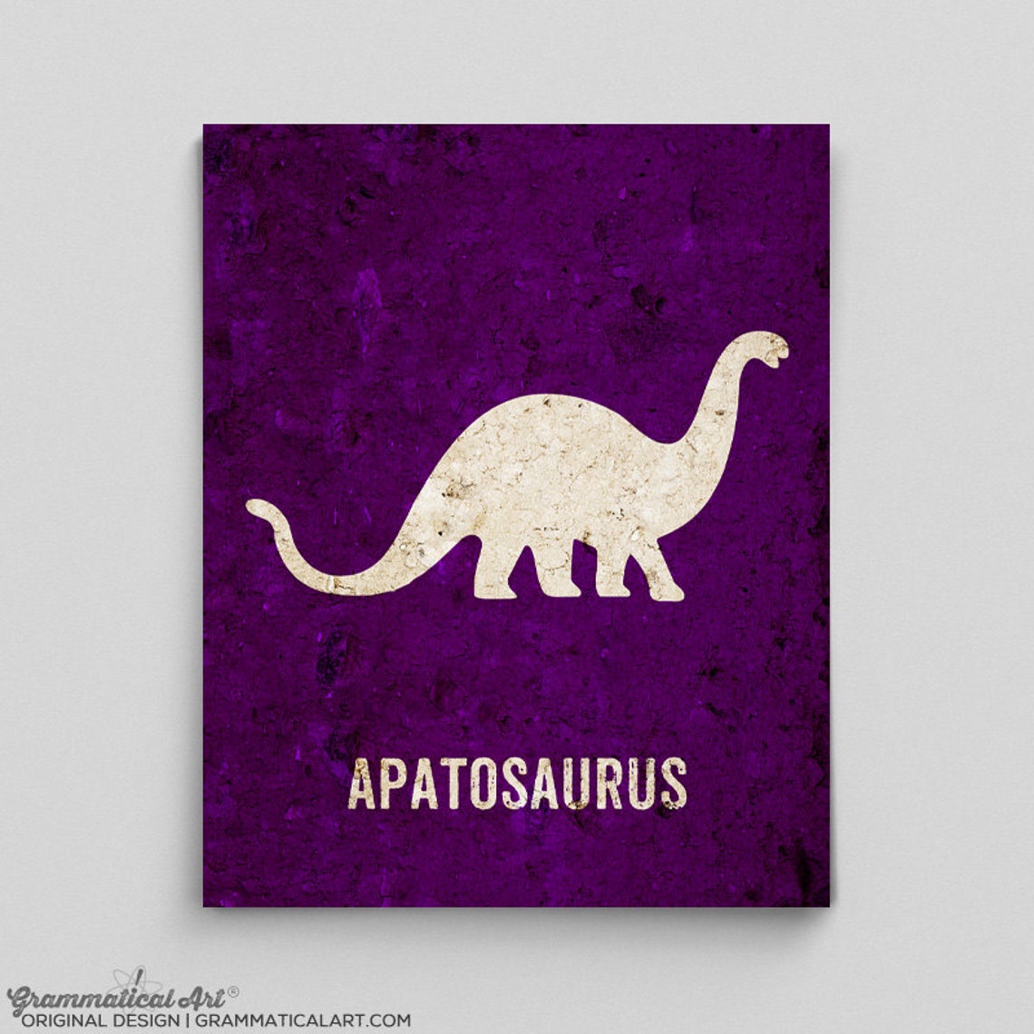 Dinosaur Nursery Print Apatosaurus Poster Science Poster Baby Geekery ...