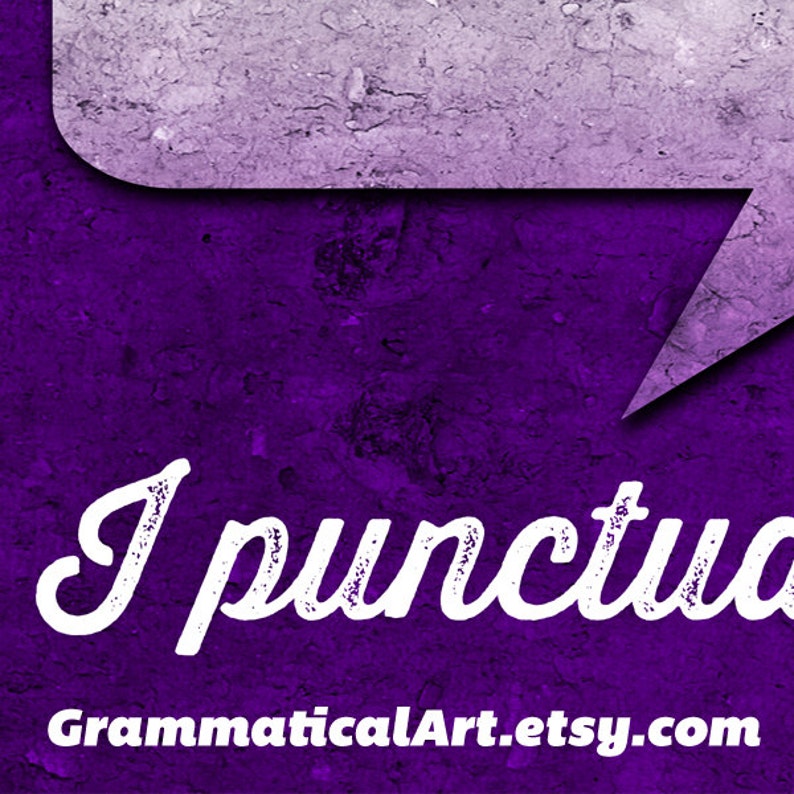 English Poster I Punctuate My Texts Love It When You Talk - Etsy