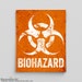 Zombie Posters for Boys Room Dorm Decor Biohazard Sign Office Decor ...