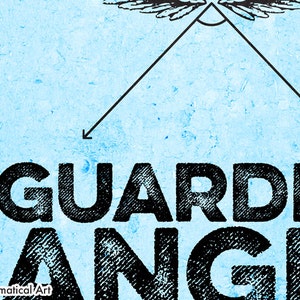 Guardian Angle Math Poster for Teachers Funny Math Joke Angle Vs Angel ...