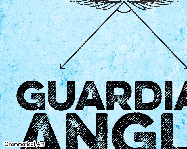 Guardian Angle Math Poster for Teachers Funny Math Joke Angle Vs Angel ...