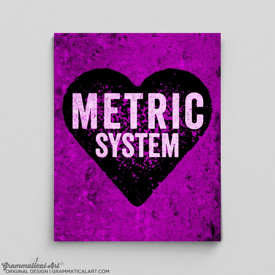 Metric System Poster Science Print Gift Teacher Gifts for Teachers ...