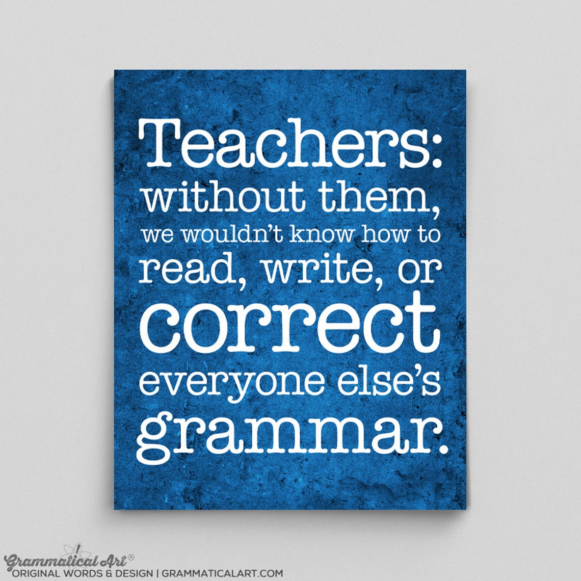 Teacher Gifts Funny Grammar Posters Teacher Appreciation | Etsy