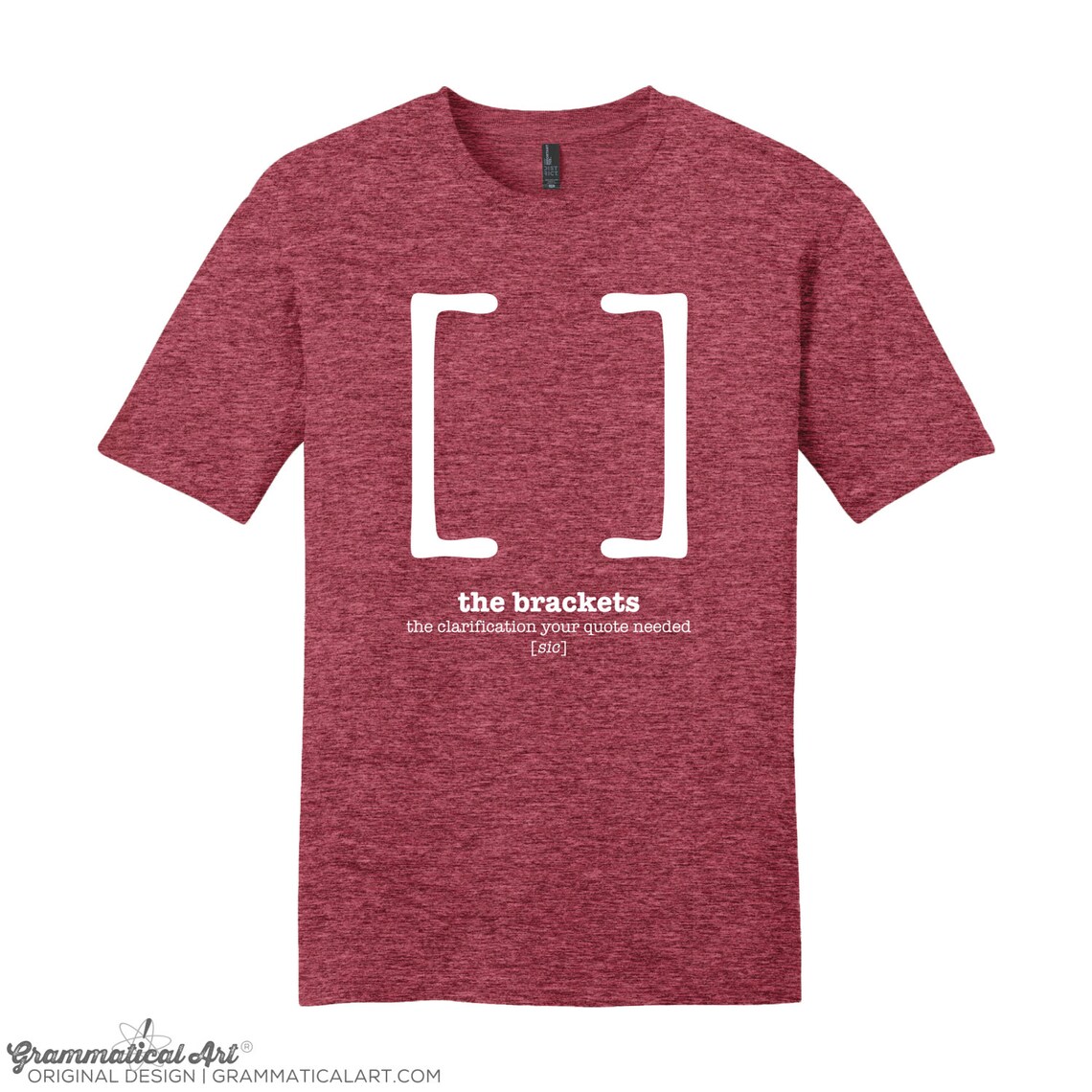Brackets Punctuation Shirt English Teacher Men's Grammar Shirt Gifts ...