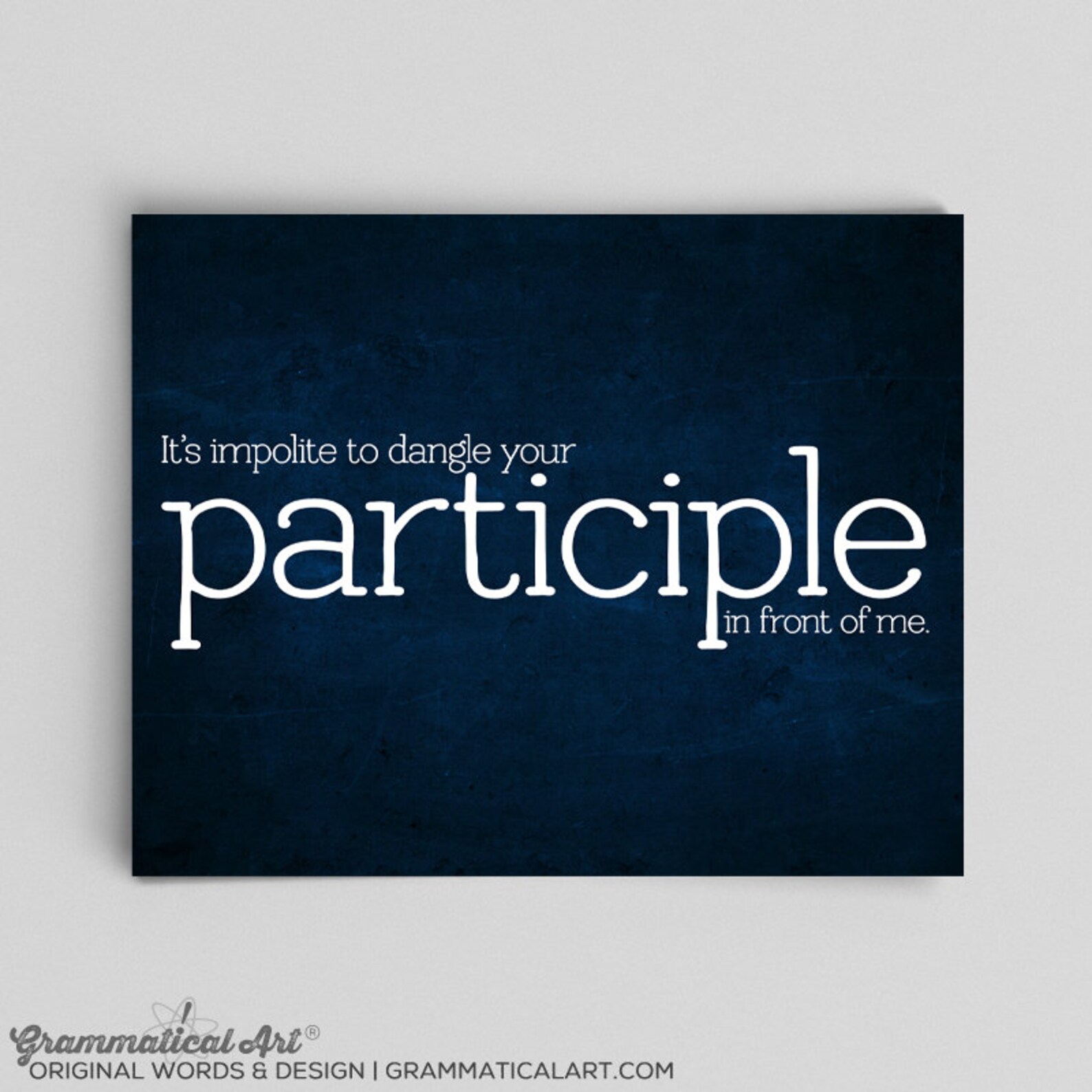 English Funny Poster Dangling Participle Print English Teacher - Etsy