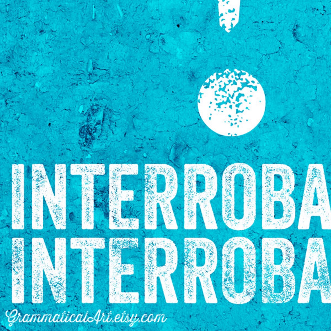 Interrobang Poster English Grammar Print Punctuation Gifts for - Etsy