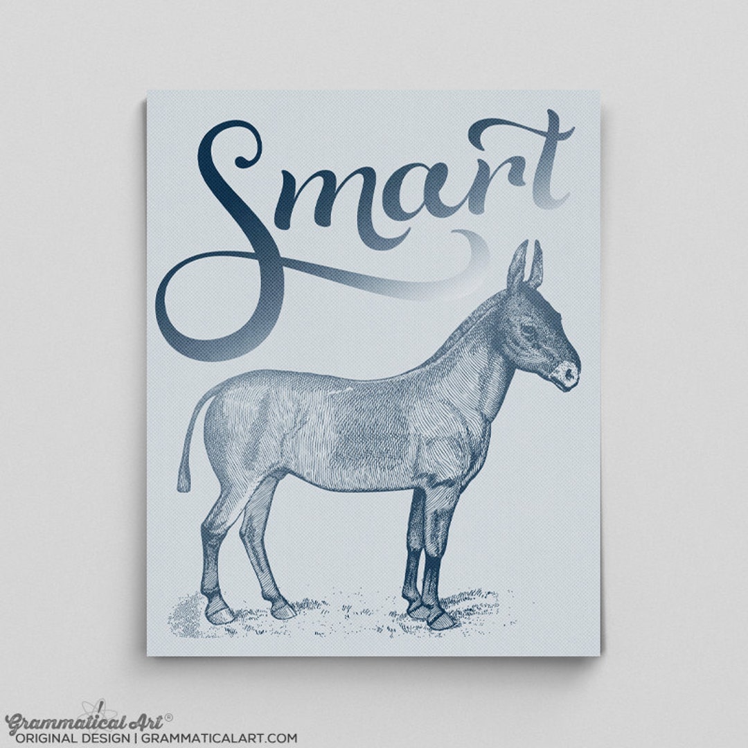 Smart Ass Poster Smart Ass Print Sarcastic Poster Sarcasm Funny Gifts ...