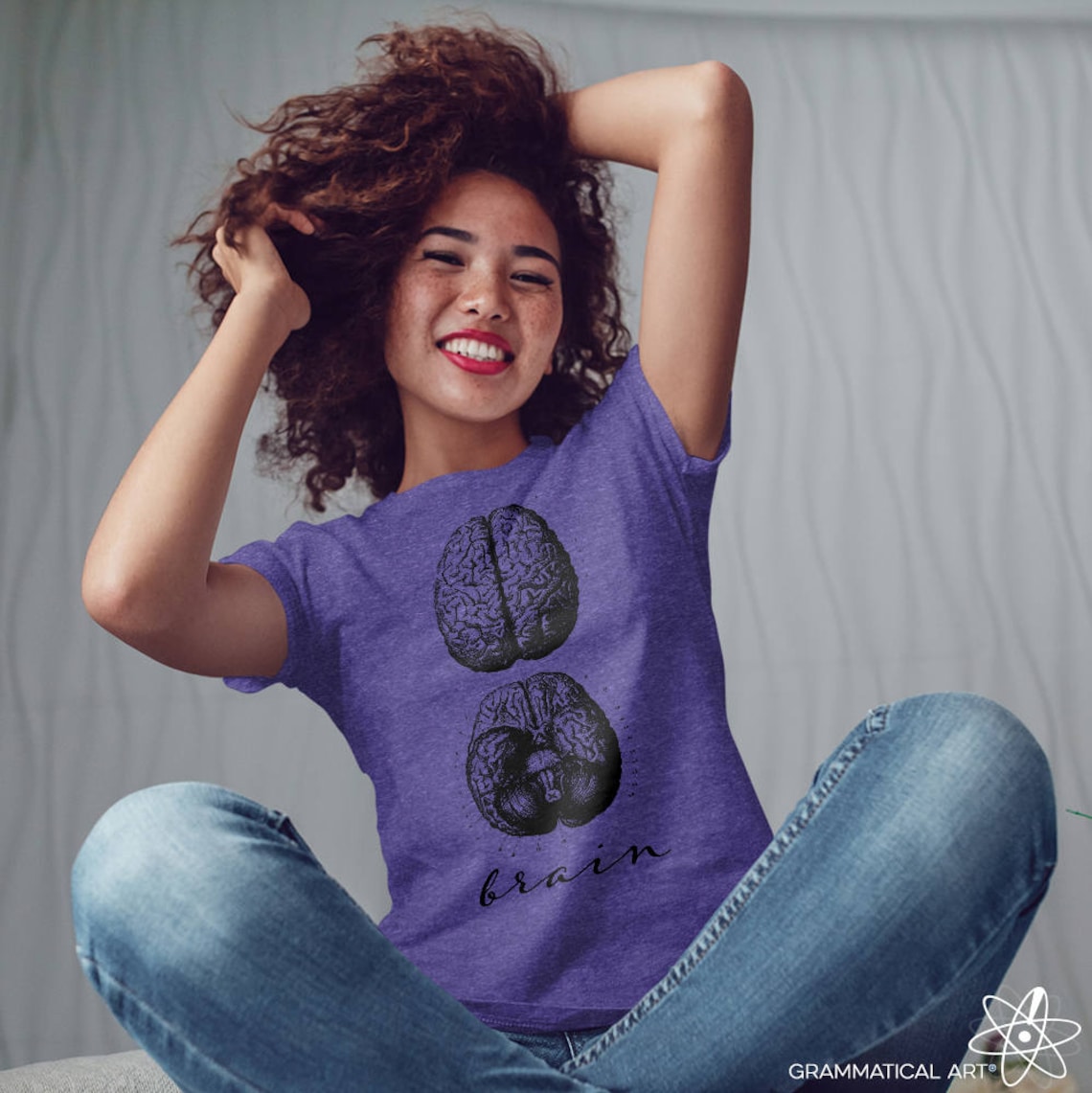 Womens Brain Shirt Vintage Anatomy T-shirt Anatomy Shirt Science Shirt ...