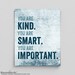 Inspirational Print You Are Smart, Kind, Important Poster Geekery Gift ...