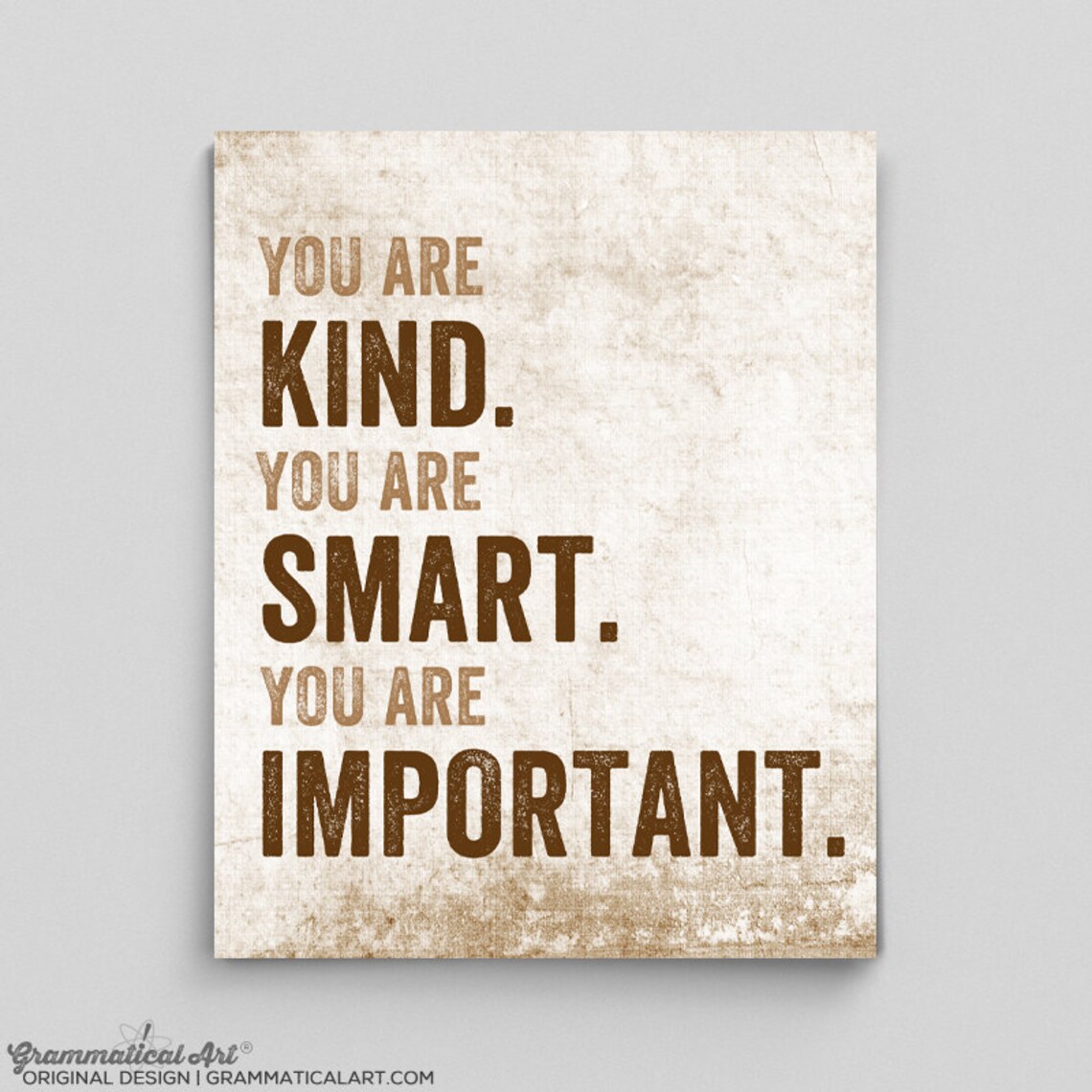 Motivational Poster Inspirational Print You Are Smart Kind - Etsy