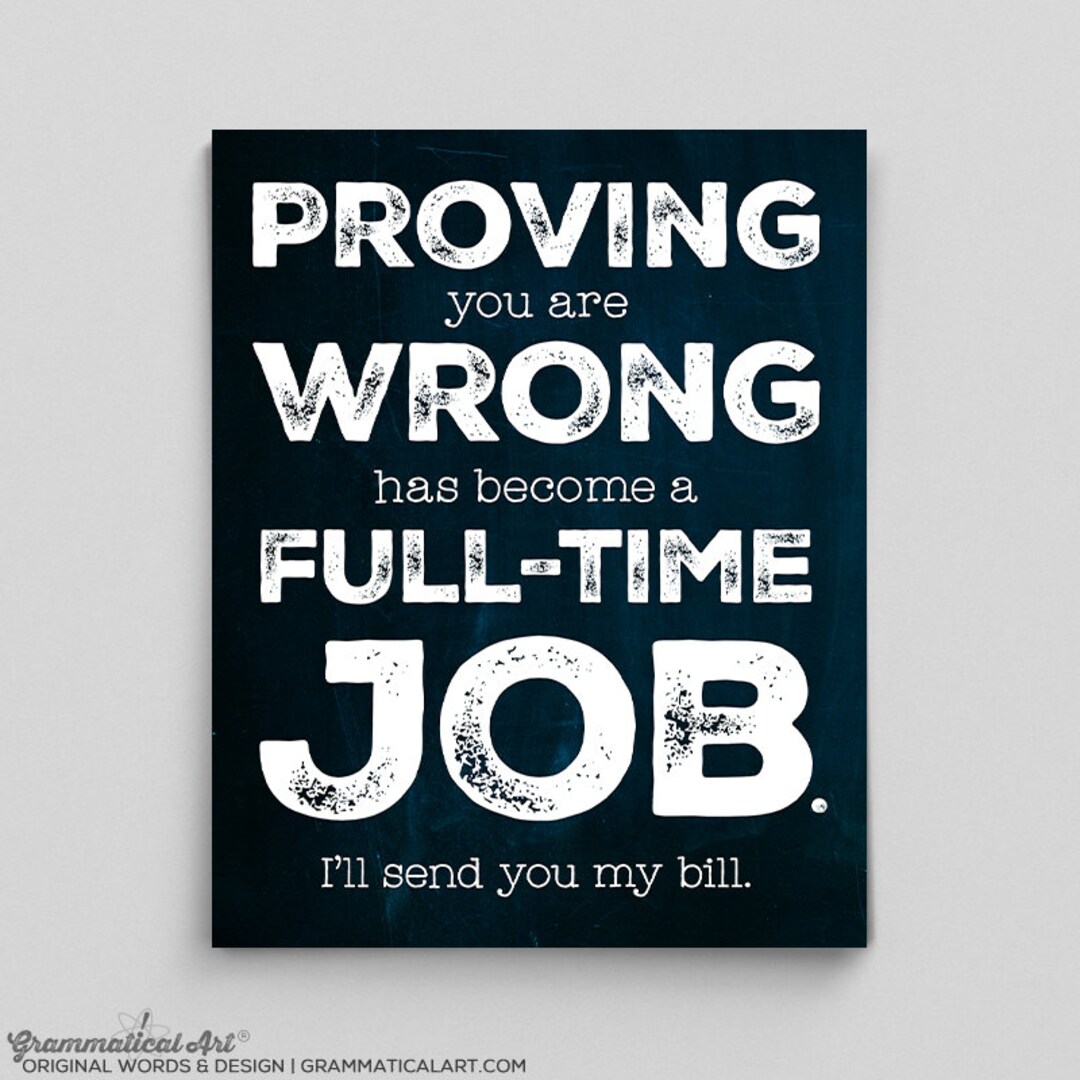 Sarcastic Poster Funny Print Office Decor Coworker Gifts for Bosses ...
