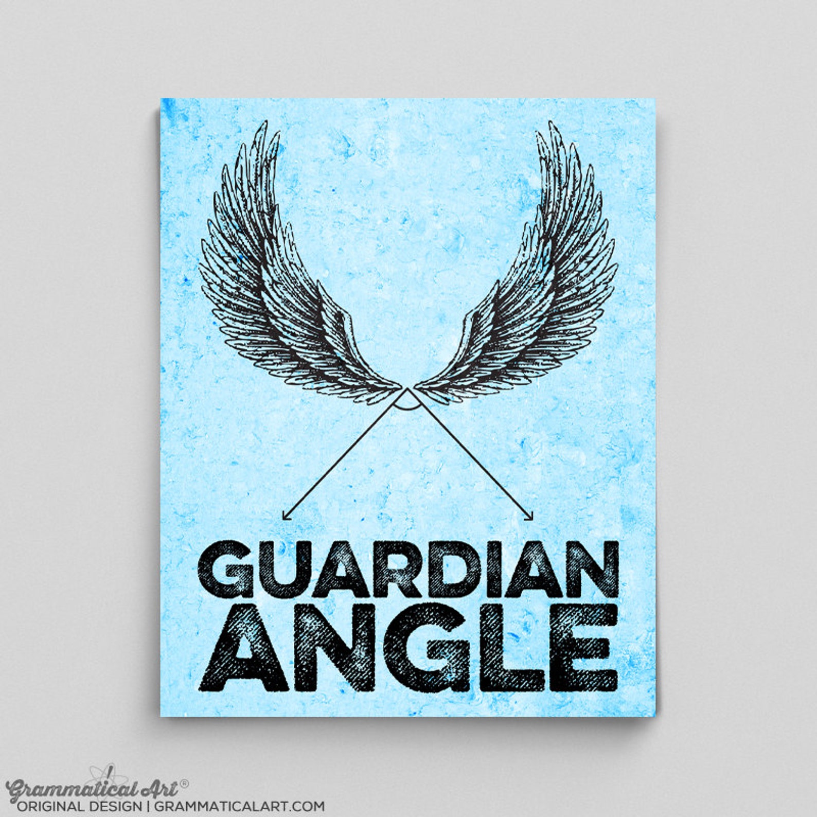 Guardian Angle Math Poster for Teachers Funny Math Joke Angle | Etsy