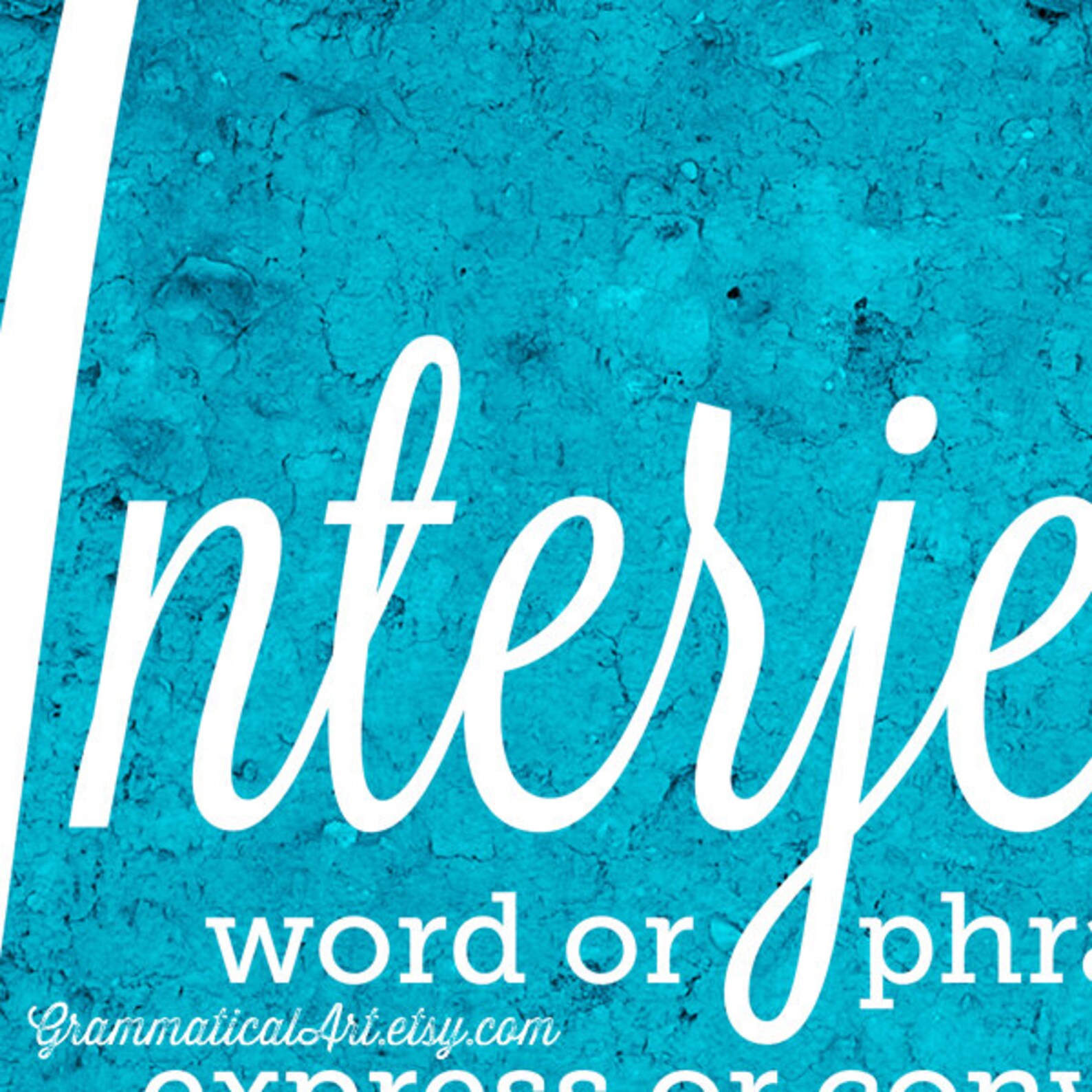 Interjection Grammar Poster Print English Poster Teacher Gifts - Etsy