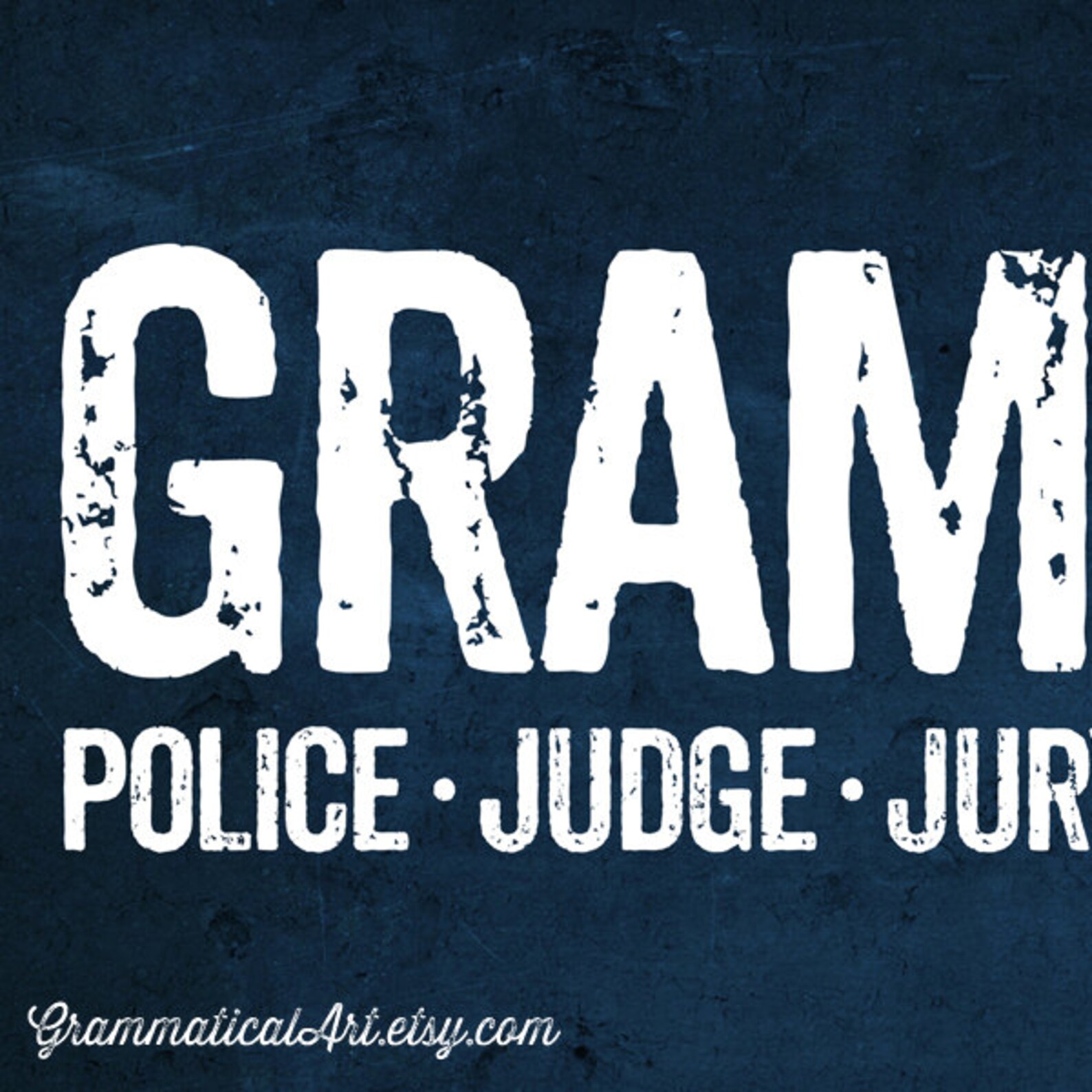 Grammar Police Poster English Teacher Gifts for Teachers Grammar Poster ...