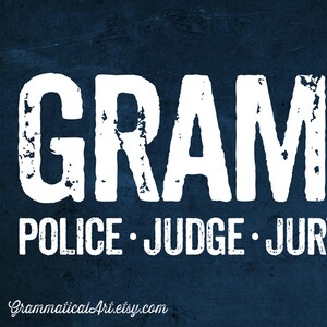 Grammar Police Poster English Teacher Gifts for Teachers Grammar Poster ...