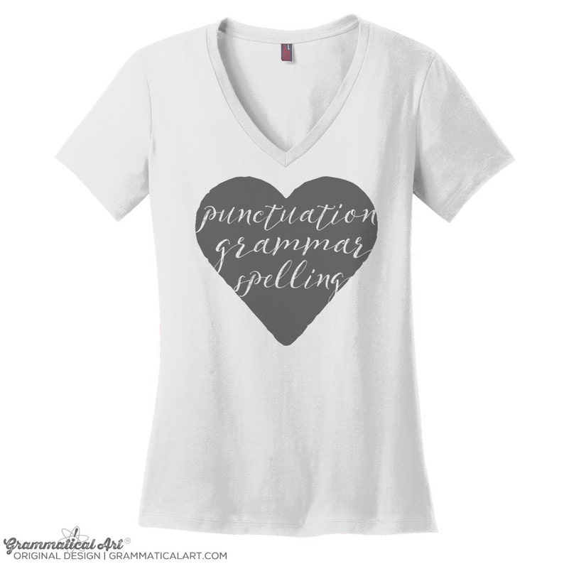 Punctuation Shirt Spelling Shirt Grammar Shirt Gift Ideas for Grammar ...