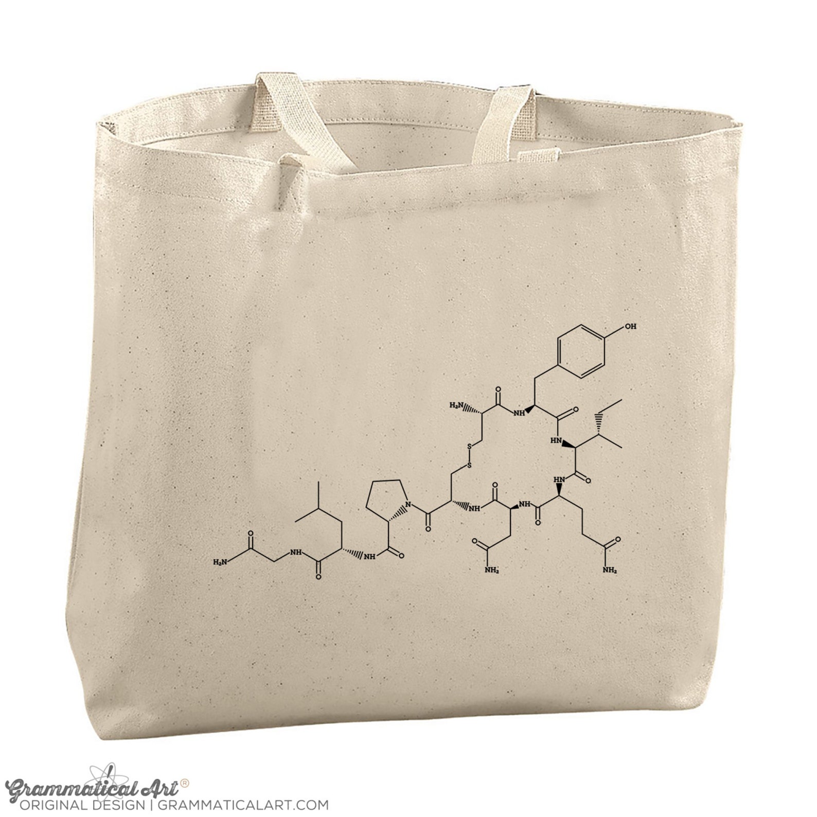 Science Teacher Gifts Oxytocin Molecule Science Tote Bags for | Etsy