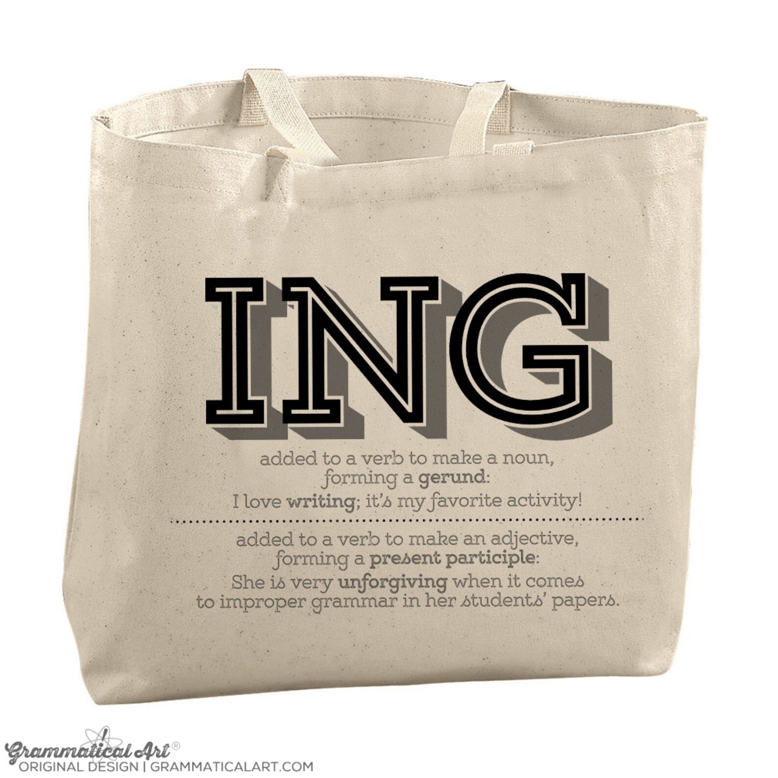 English Teacher Tote Bag Large Totes Beach Bags Canvas Tote Bag Grammar ...