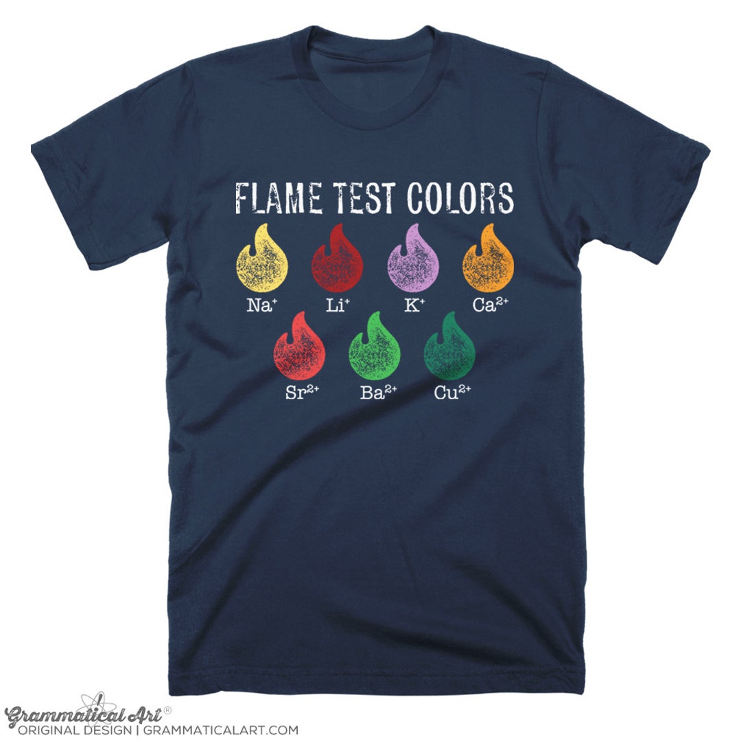 Flame Test Science Shirt Science Cute Womens T-shirt Funny Womens Shirt ...