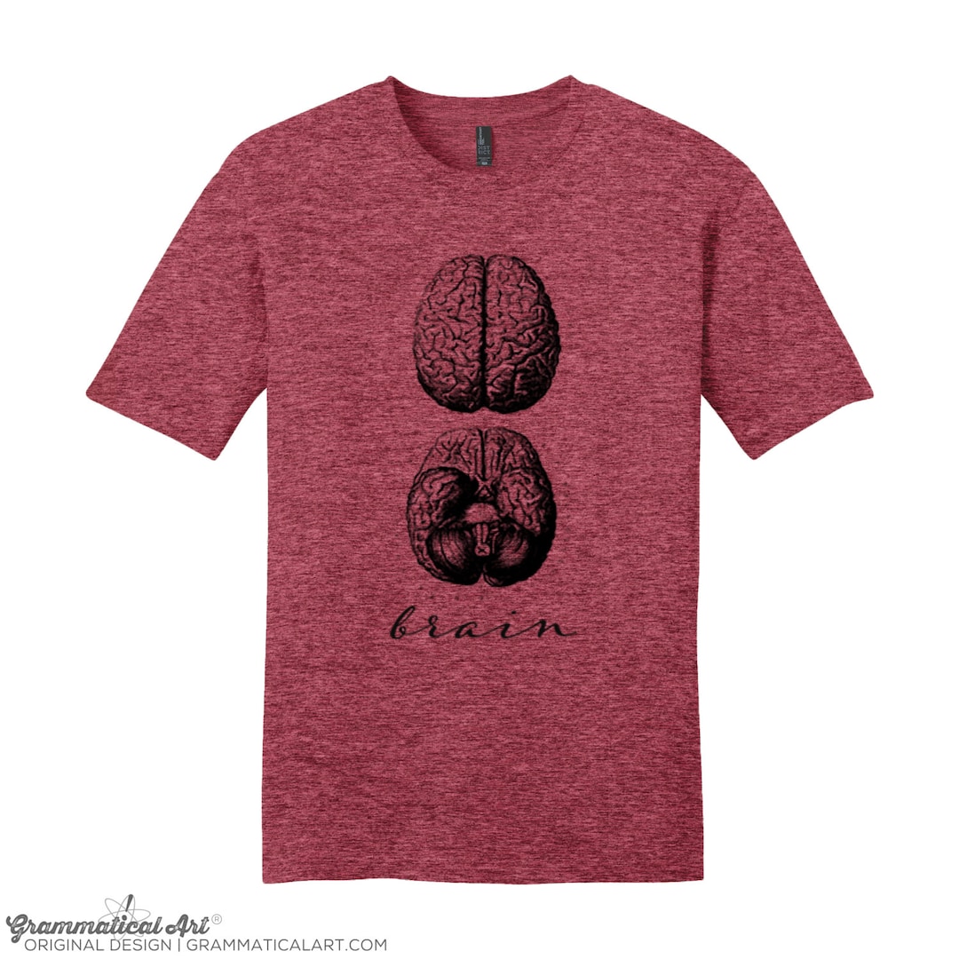 Brain Shirt Vintage Anatomy T-shirt Anatomy Shirt Science Shirt Biology ...