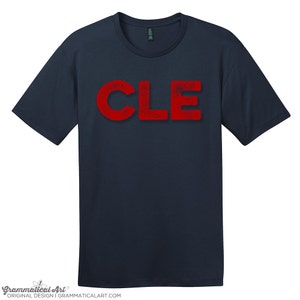 V Neck T Shirt CLE Shirt Cleveland Tshirt Cleveland T-shirt Cleveland ...