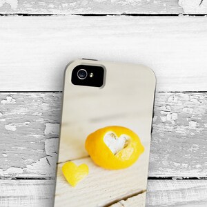 Yellow iPhone 7 Case - Love iPhone 6s Plus Cover - Lemon iPhone 8 Case ...