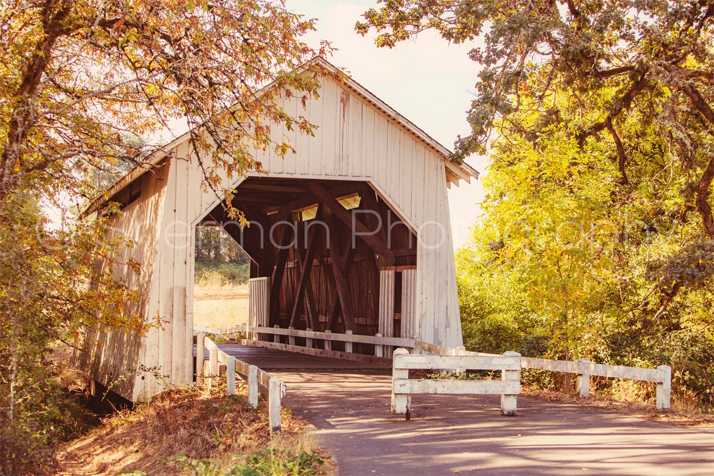 Covered Bridge Art - Covered Bridge Print - Rustic Home Decor - Farm ...