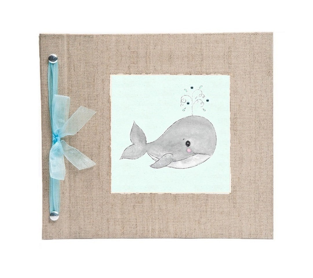 Linen Baby Book, Custom Baby Memory Book, Baby Shower Gift for Baby ...