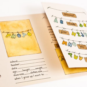 School Days School Memory Book, School Album - Pre-k Through 12th Grade ...