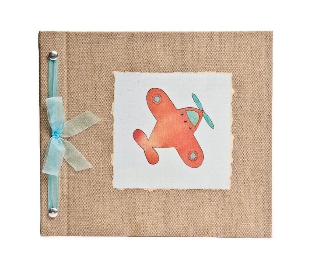 Linen Baby Book, Custom Baby Memory Book, Baby Shower Gift for Baby ...