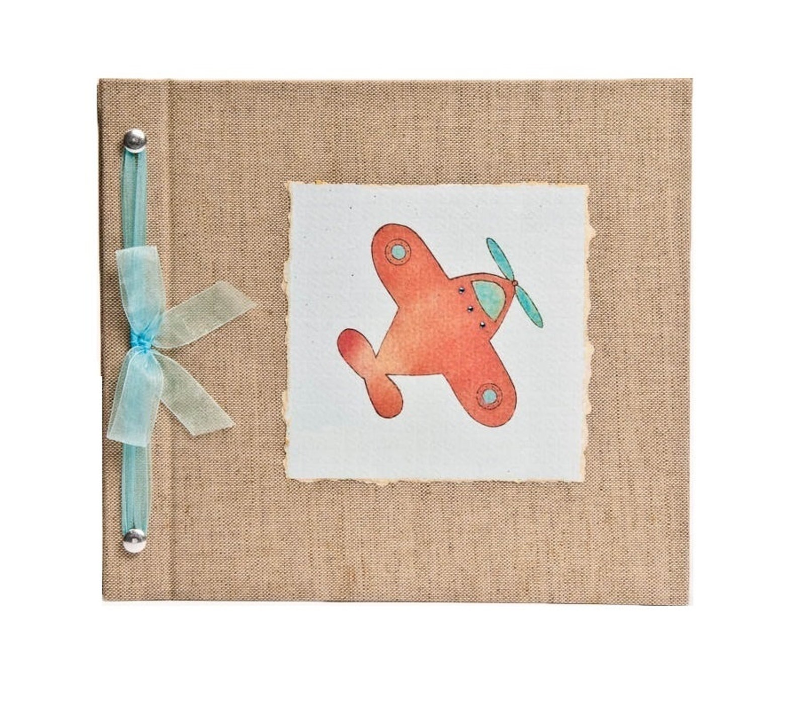 Linen Baby Book, Custom Baby Memory Book, Baby Shower Gift for Baby ...