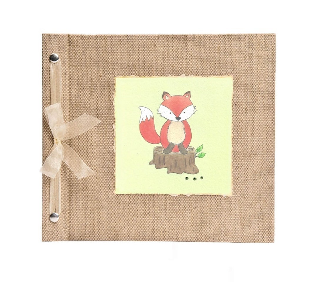 Baby Book, Fox Baby Memory Book, Baby Album, Baby Shower Gift, Hugs ...