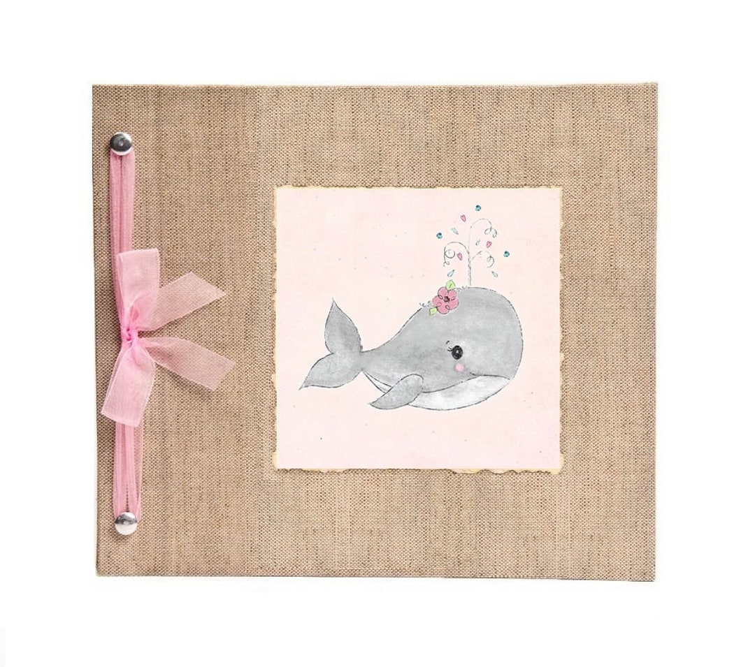 Linen Baby Book, Custom Baby Memory Book, Baby Shower Gift for Baby ...