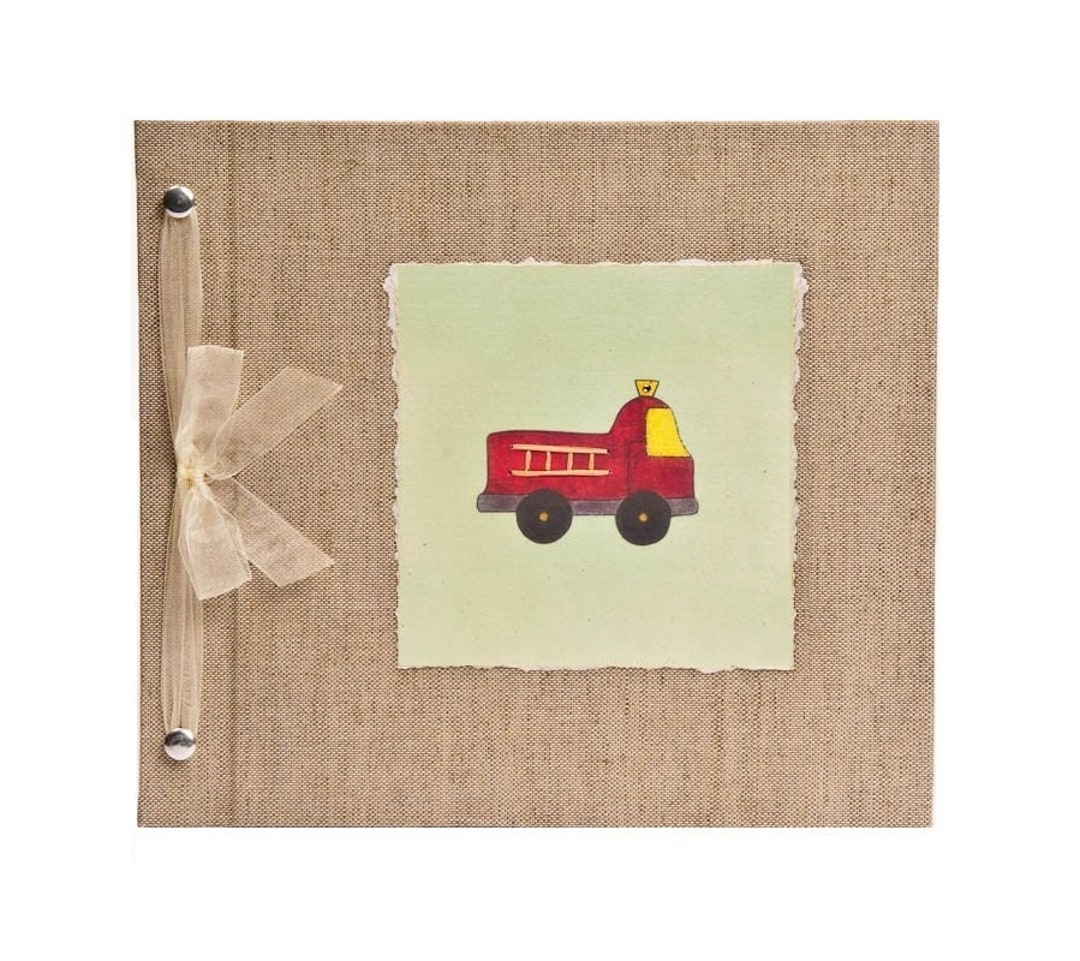 Linen Baby Book, Custom Baby Memory Book, Baby Shower Gift for Baby ...