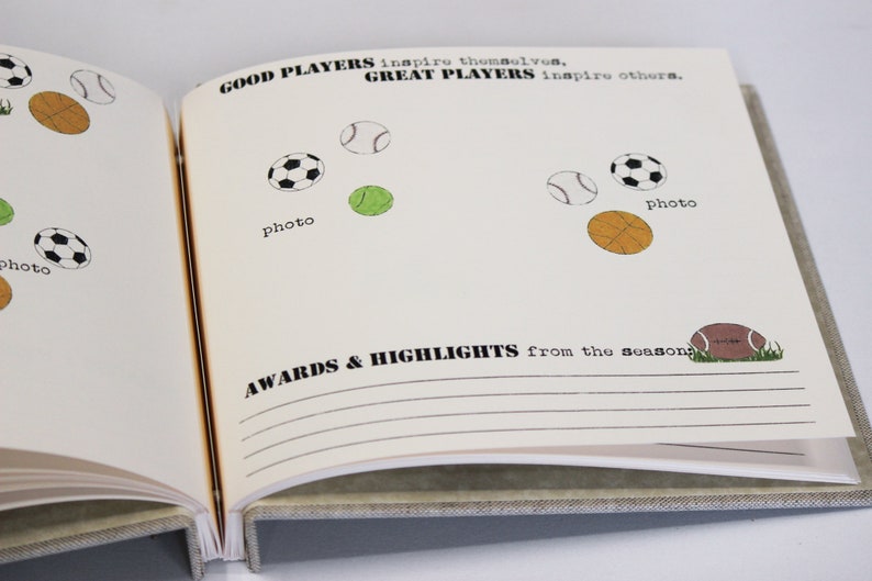 Football Sports Journal Team Photo Book Sports Book Sports | Etsy