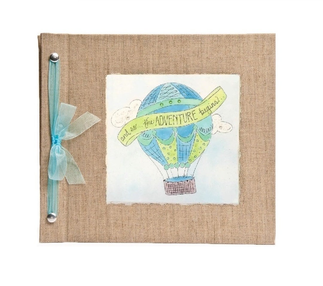 Linen Baby Book, Custom Baby Memory Book, Baby Shower Gift for Baby ...