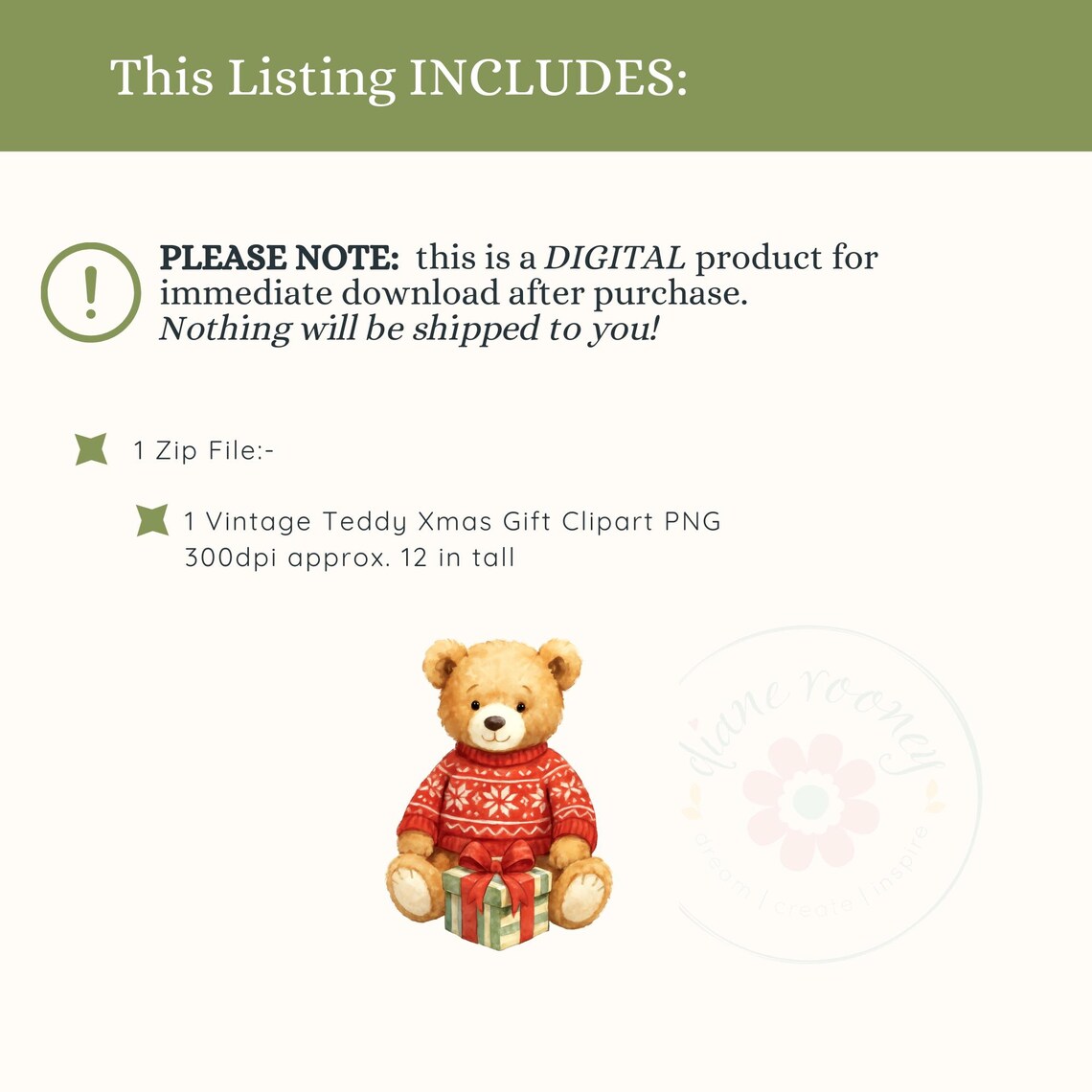 Vintage Christmas Bear Clipart, Watercolor Festive Teddy Clip Art ...