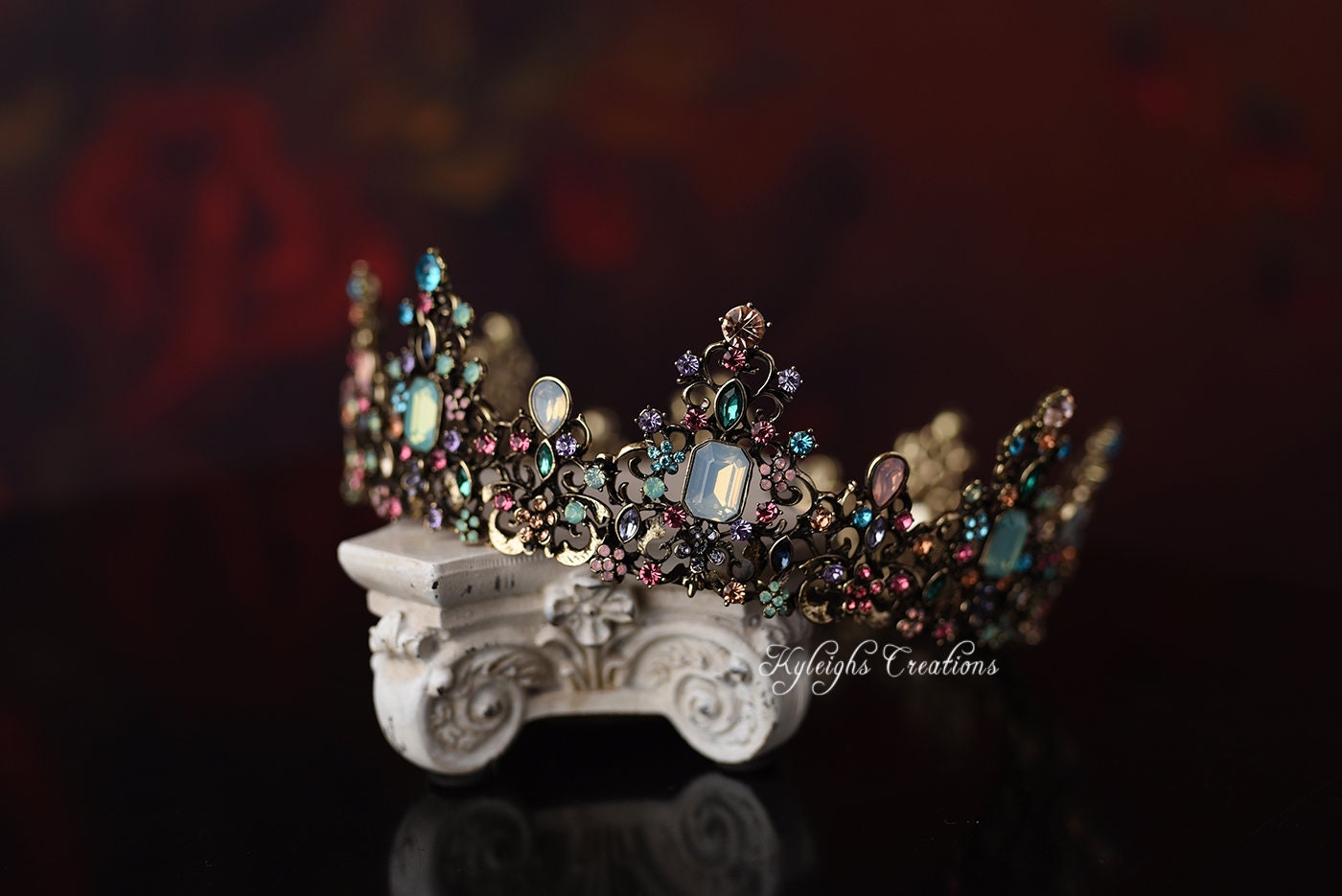 Colorful Aqua Mermaid Crown Mermaid Rhinestone Crown Mermaid - Etsy