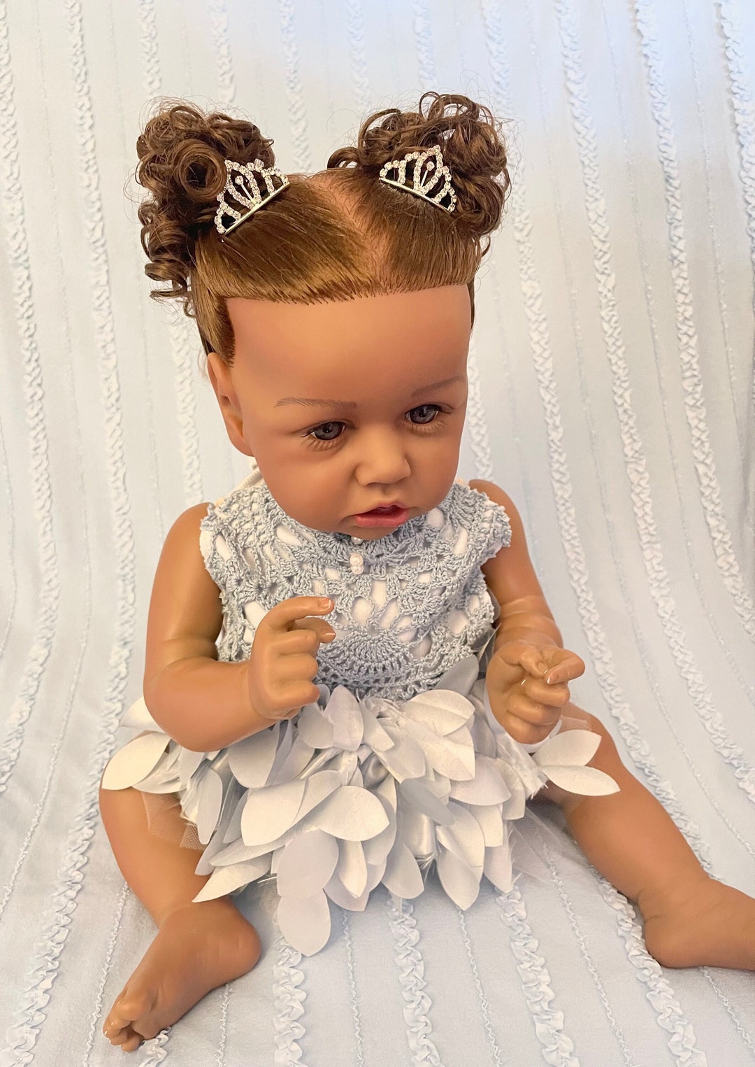 Two Teeny Tiny Tiara Hair Combs, Mini Tiara, Dog Tiara, Baby Tiara ...