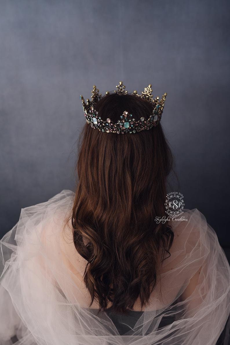 Colorful Aqua Mermaid Crown Mermaid Rhinestone Crown Mermaid - Etsy