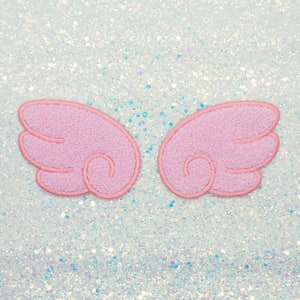 Kawaii Fuzzy Chenille Wing Patch Set - Etsy